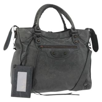 Balenciaga Pre-owned Vintage Crossbody Bag - - Pre-owned - Damen - Grau - ONE SIZE