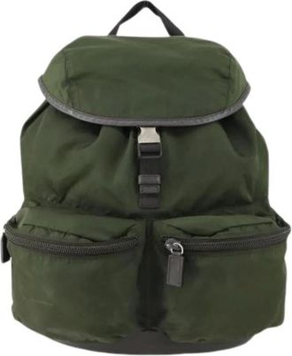 Prada unisex, Pre-owned, Vert, Taille: ONE Size Sac &agrave; dos Vintage Pre-owned