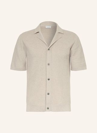 Profuomo Profuomo Strickhemd Regular Fit beige