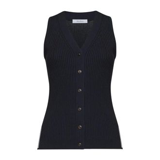 Max Mara Damen, Strickwaren, Blau, SGr&ouml;&szlig;e