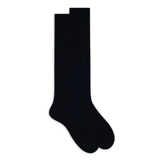 Gallo Gallo, Femme, Sous-v&ecirc;tements, Bleu, Taille: ONE Size Long Plain Cashmere Socks