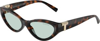 Tiffany & Co. Stilvolle Sonnenbrille in Blauton - - Accessories - Damen - Braun - 54 MM