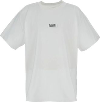 Maison Margiela Homme, Tops, Blanc, Taille: S T-shirt en coton