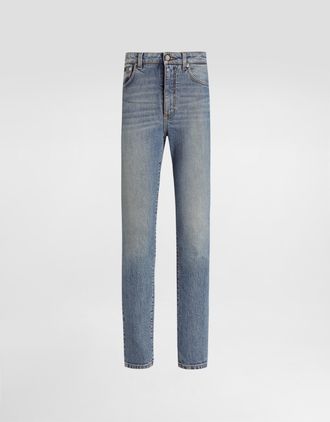 Dolce & Gabbana 5-pocket Stretch Denim Trousers - Frau Denim Mehrfarbig 46