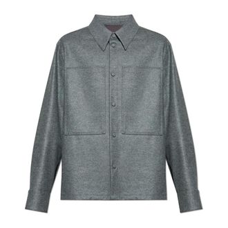 Jil Sander Wollhemd - - Shirts - Herren - Grau - L
