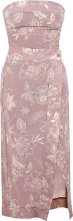 Alessia Santi Femme, Robes, Rose, Taille: 38 FR Longue robe portefeuille &agrave; imprim&eacute; floral