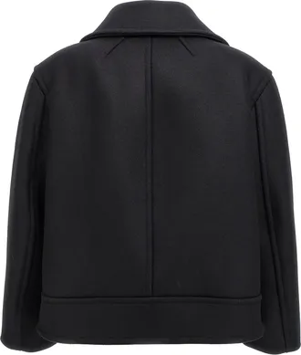 Saint Laurent Caban Coat - Black