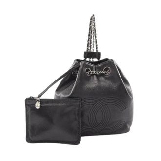 Chanel Pre-owned Sac &agrave; dos petit mod&egrave;le &agrave; cordon de serrage Coco Mark - Femme - Pre-owned - Noir - Taille: ONE Size