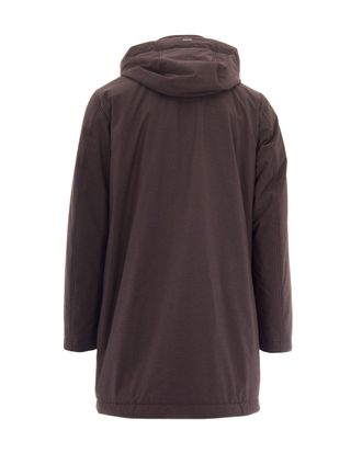 Herno Mens Hooded Parka Dark Brown Main Fabric: Polyamide Jacket