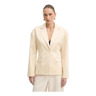 Patrizia Pepe Slim Fit Blazer - - Jackets - Damen - Beige - S