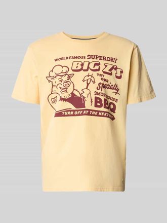 Superdry Loose Fit T-Shirt mit Label-Print Modell Roadside Trade