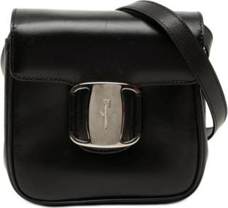 Ferragamo Sac port&eacute; &eacute;paule Pre-owned - Femme - Pre-owned - Noir - Taille: ONE Size