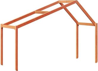 vidaXL Dach f&uuml;r Kinderbett Wachsbraun 203x80,5x142cm Massivholz Kiefer Vidaxl