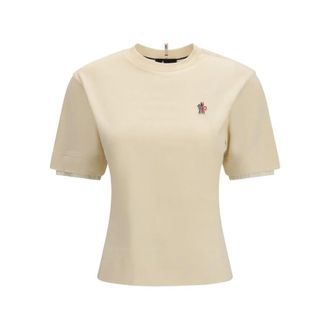 Moncler Moncler Grenoble Beige Baumwoll Sportbekleidung - - Tops - Damen - Beige - S