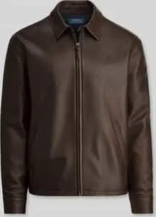 Polo Ralph Lauren Regular Fit Lederjacke aus echtem Leder
