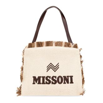 Missoni Femme, Sacs, Beige, Taille: ONE Size Sac de magasinage