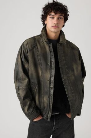 Levi's Veste En Cuir Jabril - Homme - Noir / Worn In Black Leather Black - XL