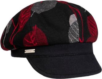 Seeberger Casquette Gavroche Pioltella Casquette avec &eacute;tiquette (Taille Unique - Rouge)