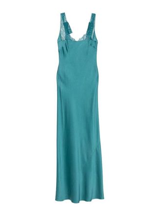 Forte_Forte Maxikleid - Gr&uuml;n