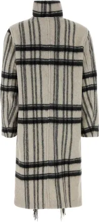 Isabel Marant Embroidered Wool Blend Coat - Beige