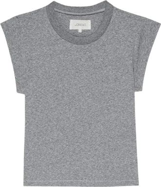 The Great. THE Great, Femme, Tops, Gris, Taille: 38 FR Peak Shoulder T-Shirt