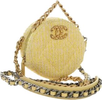 Chanel Pre-owned Vintage Canvas Crossbody Bag - Femme - Pre-owned - Jaune - Taille: ONE Size