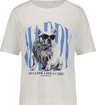 Gerry Weber Damen 170130-56014-9193 T-Shirt, Offwhite/Placement, 46