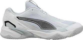 Puma Mixte Solarstrike 4 Chaussure de Terrain int&eacute;rieur, White Black Silver Mist Platinum Gray, 46 EU