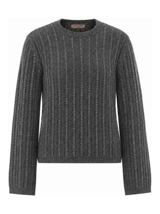 Twinset Pull Col Rond - Gris