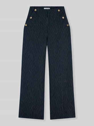 Tommy Hilfiger Wide Leg Hose aus Leinen-Mix