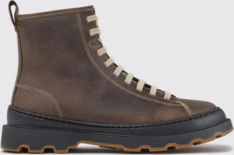 Camper Brutus+ Schn&uuml;r-Combat-Boots aus Nubukleder in Distressed-Optik
