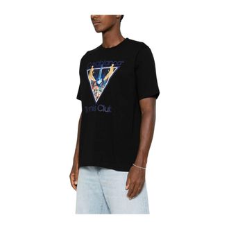 Casablanca Homme, Tops, Noir, Taille: M T-shirt imprim&eacute; graphique