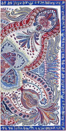 Roeckl T&uuml;cher Vibrant Paisley blau