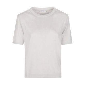 Patrizia Pepe Femme, Tops, Blanc, Taille: 40 FR Plain T-shirt