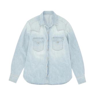 Fortela Homme, Chemises, Bleu, Taille: XL Ntex Texan Denim Shirt