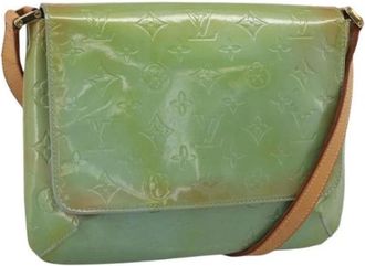 Louis Vuitton Sac bandouli&egrave;re vintage en cuir verni Pre-owned - Femme - Pre-owned - Vert - Taille: ONE Size