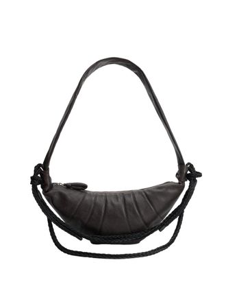 Christophe Lemaire Womens Croissant Bag Brown Buffalo Leather Shoulder
