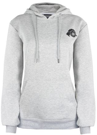 Guggen Mountain Damen Kapuzenpullover Fleece Hoodie Langarm Grau