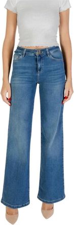 Liu Jo Femme, Jeans, Bleu, Taille: W30 L32 Jean Droit Taille Haute