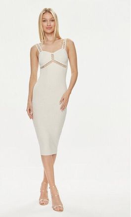Guess Coctailkleid 4GGK25 5634Z &Eacute;cru Slim Fit