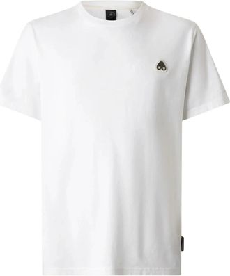Moose Knuckles Homme, Tops, Blanc, Taille: M Crescent T-Shirt