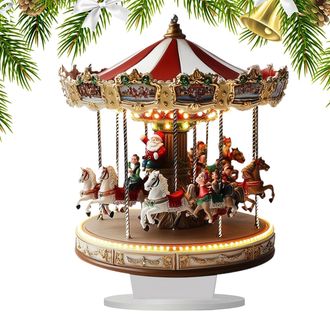 Generic Weihnachtsschmuck Karussell Form, Vintage Dekorative Ornament, Festliche Acryl Decor 2D Hangornament F&uuml;r Wohnzimmer Schlafzimmer Party Flur