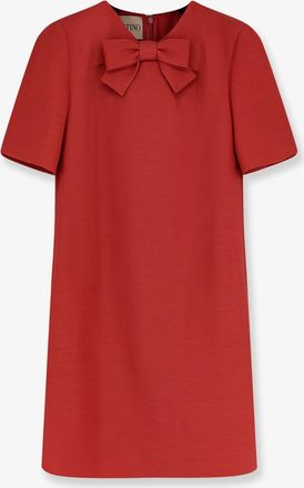 Valentino Wool and silk blend short dress - VALENTINO - gender_Woman