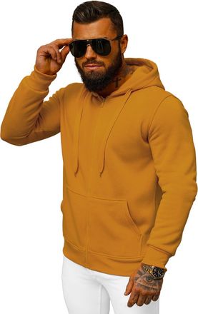 OZONEE Herren Hoodie Sweatjacke Kapuzenpullover Sweatshirt Farbvarianten Kapuzenjacke Kapuzenpulli mit Rei&szlig;verschluss Langarm Sport Style Casual Fitness Trai
