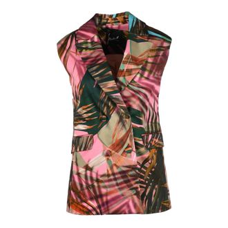 Giulia N Couture &Auml;rmellose Weste aus Baumwollmischung - - Jackets - Damen - Mehrfarbig - S