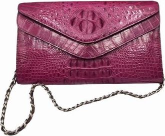 Generic Sac cabas pour femme, cr&eacute;ateur de mode, en cuir v&eacute;ritable crocodile, petit sac &agrave; main enveloppe pour femme, en cuir v&eacute;ritable alligator, sac bandouli&egrave;