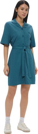 Lacoste Hemdblusenkleid f&uuml;r Damen, Baumwolle Leinen (Gr&uuml;n)