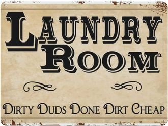 Generic Waschküche, Vintage-Stil, Eisen, Zuhause, Bar, Wanddekoration, Kunstdruck, Poster, Restaurant, Dekoration, 30 x 40 cm