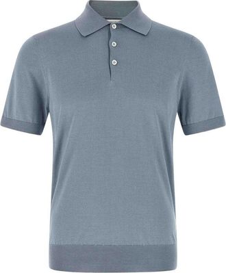 Brunello Cucinelli Polo - Bleu Clair