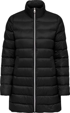 Only Steppjacke ONLY ONLRUBY QUILTED DOWN COAT CC OTW, Damen, Gr. XL, schwarz, Steppware, Obermaterial: 100% Nylon, unifarben, Po-bedeckend, Jacken Steppja